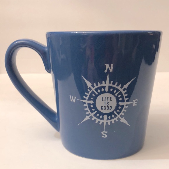 Kitchen | Life Is Good Compass Blue Mug | Poshmark